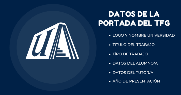 Portada TFG: cómo hacerla paso a paso y con ejemplos